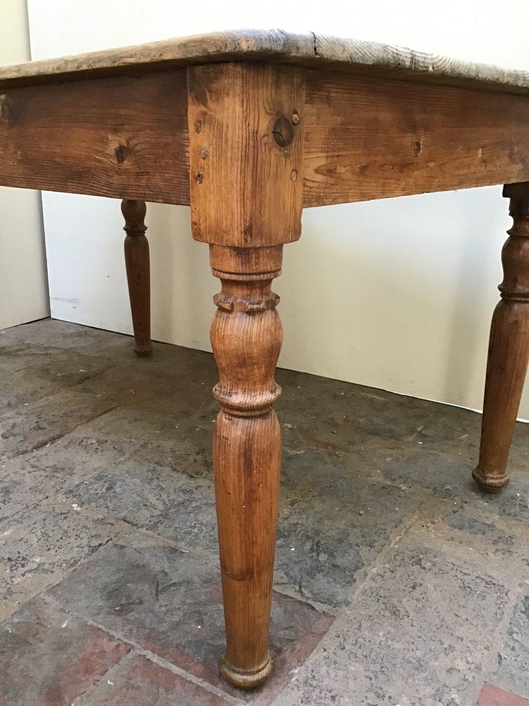 19th Century Italian Spruce Table with Wooden Top, 1890s For Sale at ...