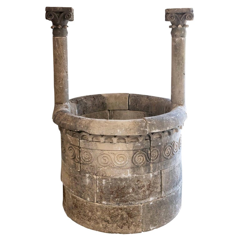 19th Century Italian Stone Well Head at 1stDibs