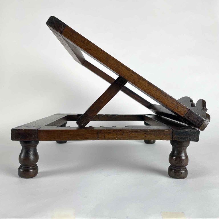 19th Century Italian Table Lectern Carved Walnut Bookstand For Sale at ...