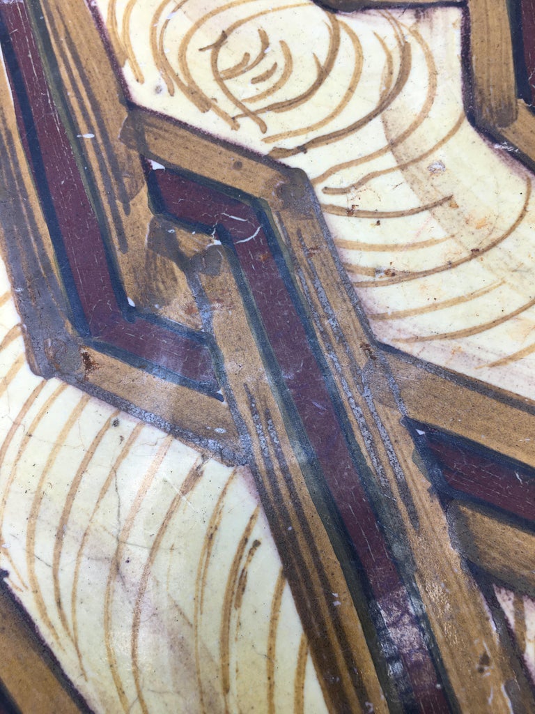 19th Century, Italian Vintage Reclaimed Decorated Tiles For Sale at ...