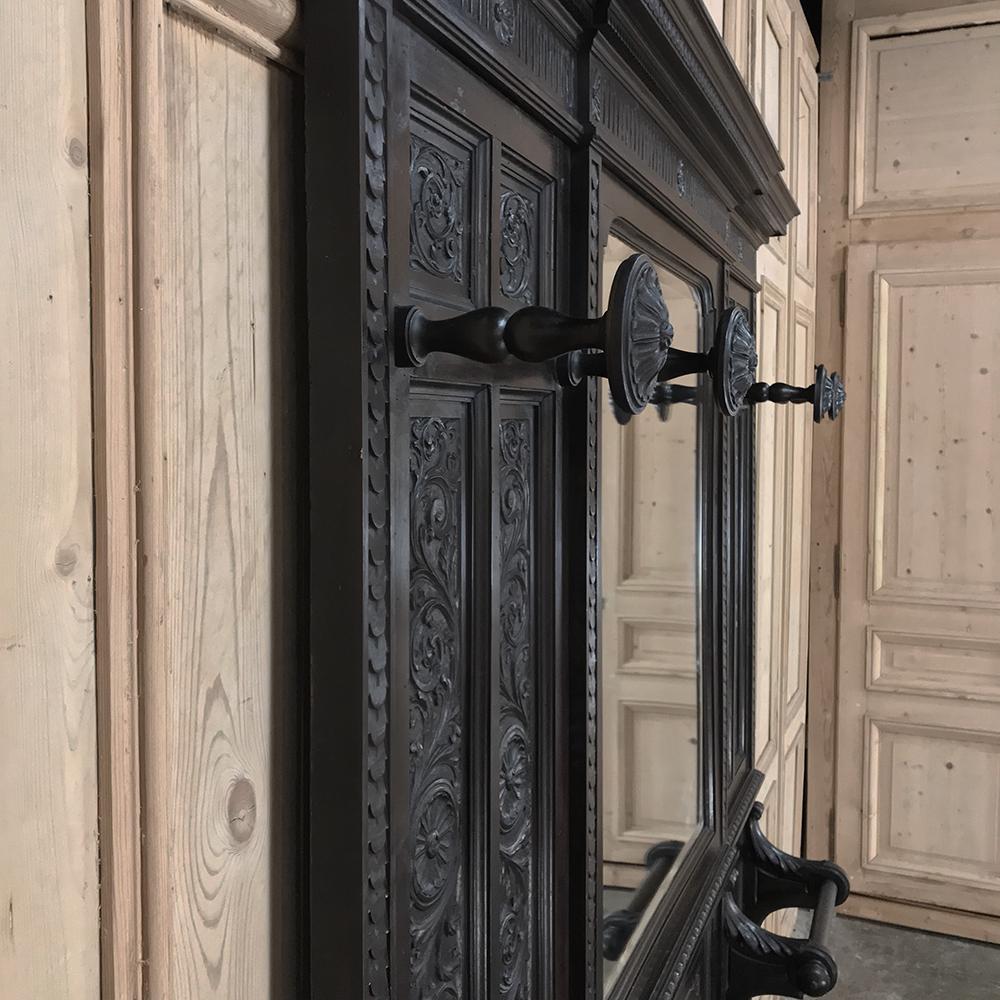 19th Century Italian Ebonized Walnut Renaissance Hall Tree at 1stDibs ...