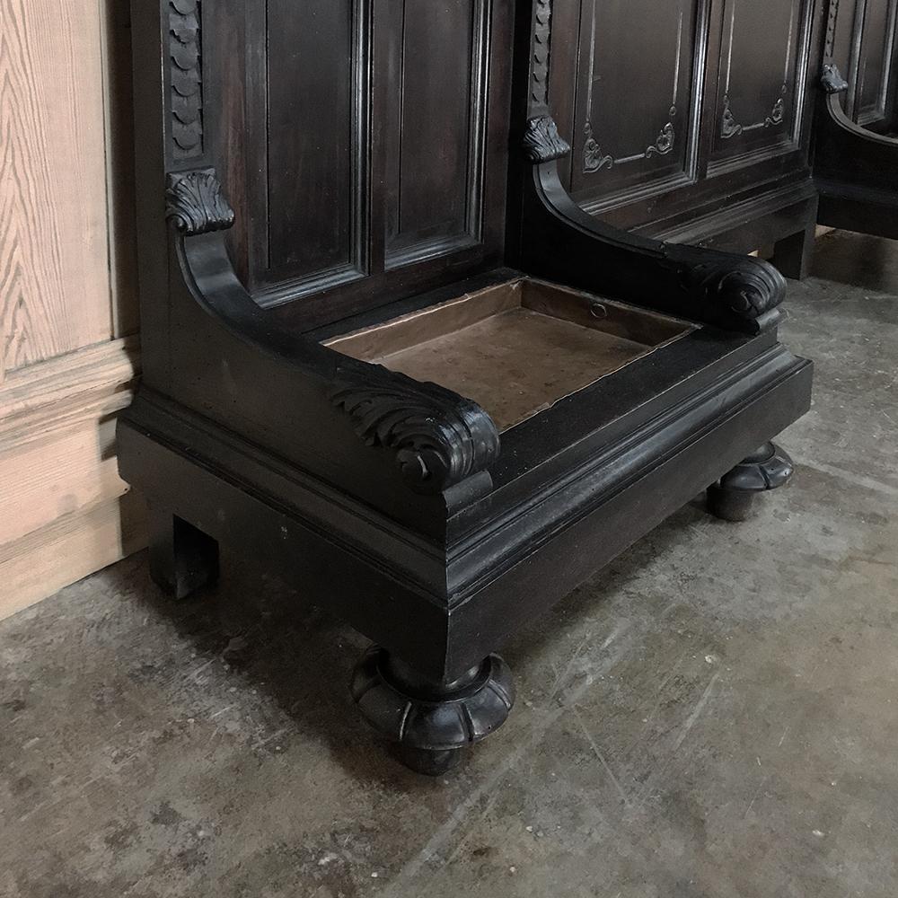 19th Century Italian Ebonized Walnut Renaissance Hall Tree at 1stDibs ...