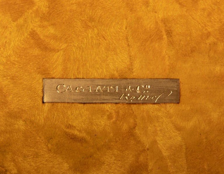 19th Century Italian Writing Box with Macassar Veneer and Silver Mounts ...