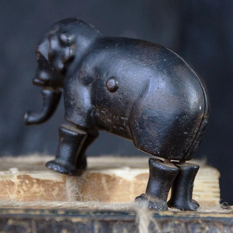 19th Century Ives Company Articulated Elephant Balancing Toy at 1stDibs