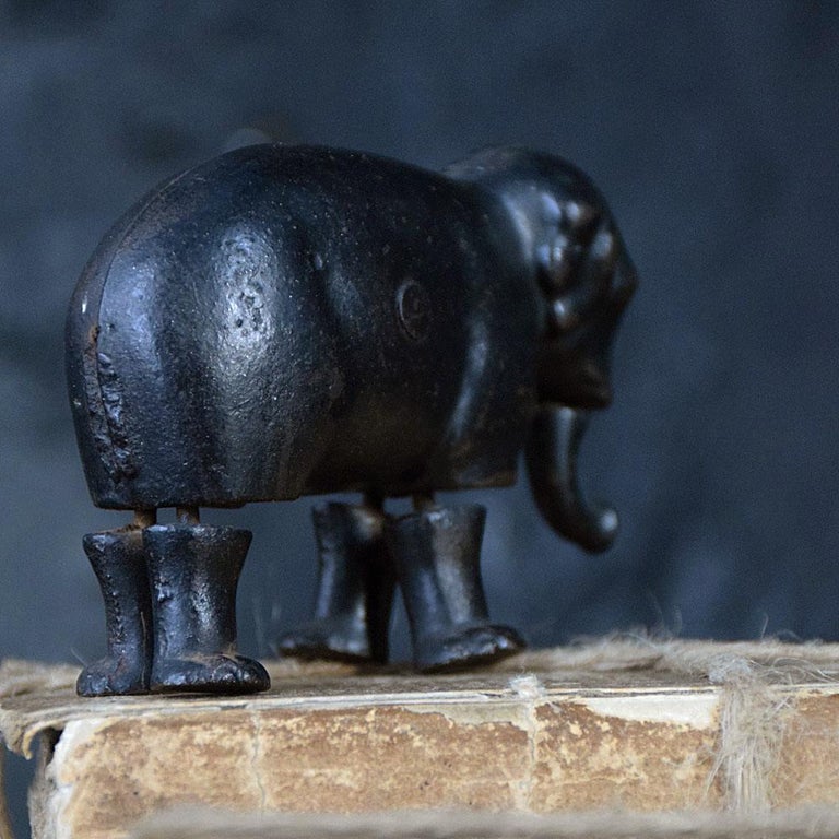 19th Century Ives Company Articulated Elephant Balancing Toy at 1stDibs
