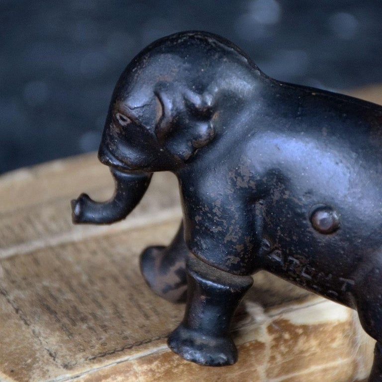 19th Century Ives Company Articulated Elephant Balancing Toy at 1stDibs