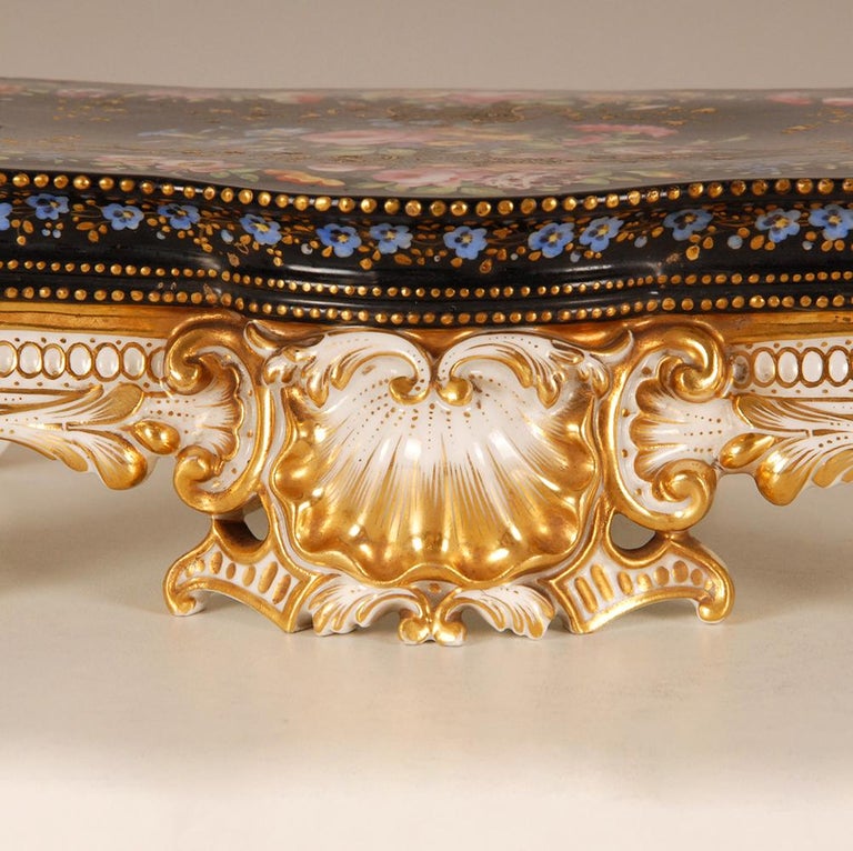 19th Century Jacob Petit Porcelain Mantel Clock French Paris Porcelain ...