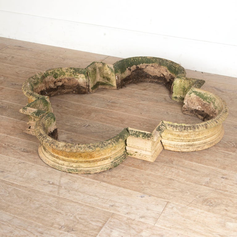 19th Century James Pulham Terracotta Quatrefoil Fountain Basin For Sale ...