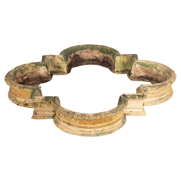 19th Century James Pulham Terracotta Quatrefoil Fountain Basin For Sale ...