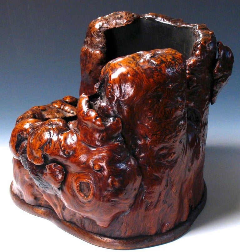 19th Century Japanese Burl Wood Hibachi at 1stDibs