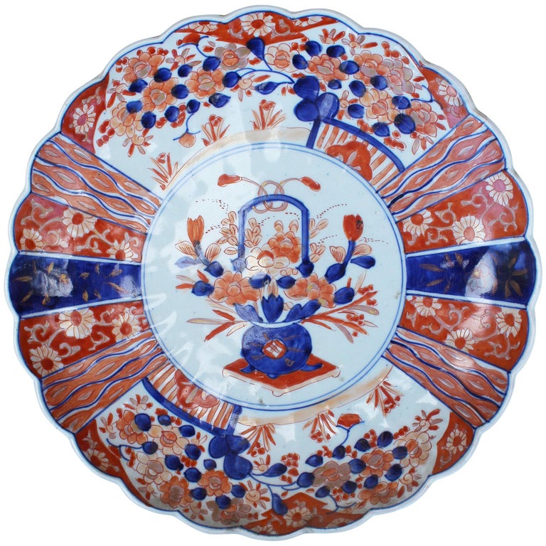 19th Century Japanese Imari Ware Porcelain Hand Painted Plate with ...