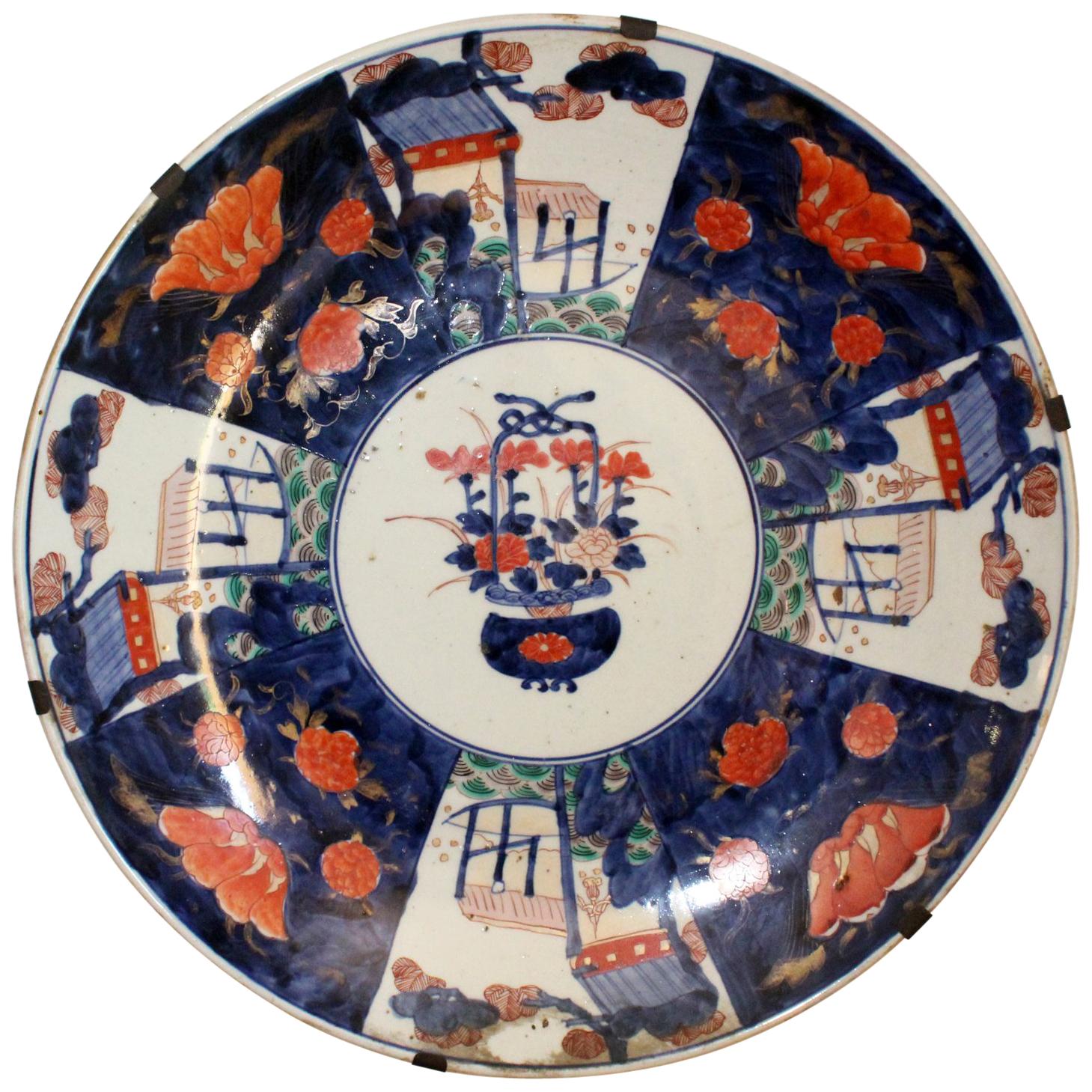 19th Century Japanese Imari Ware Hand Painted Porcelain with Typical ...