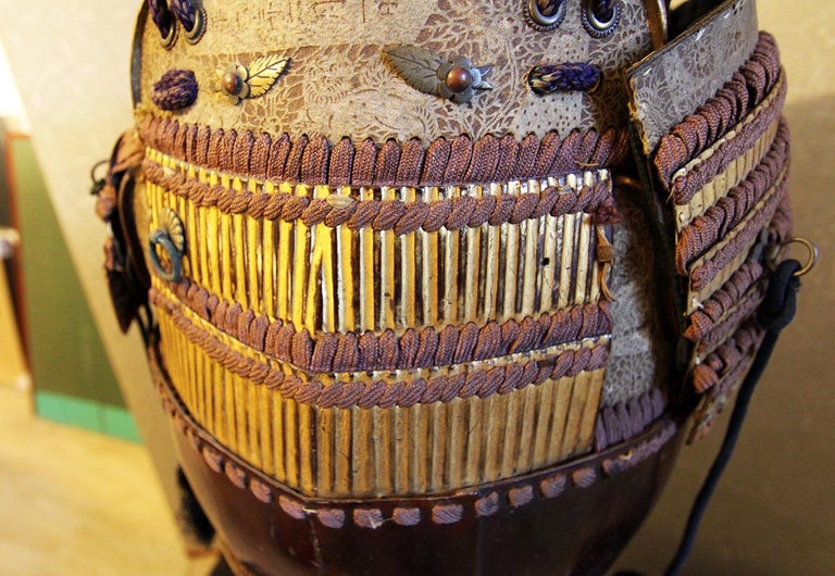 19th Century Japanese Samurai Suit of Armor (Dò), Complete with ...