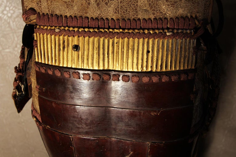 19th Century Japanese Samurai Suit of Armor (Dò), Complete with ...