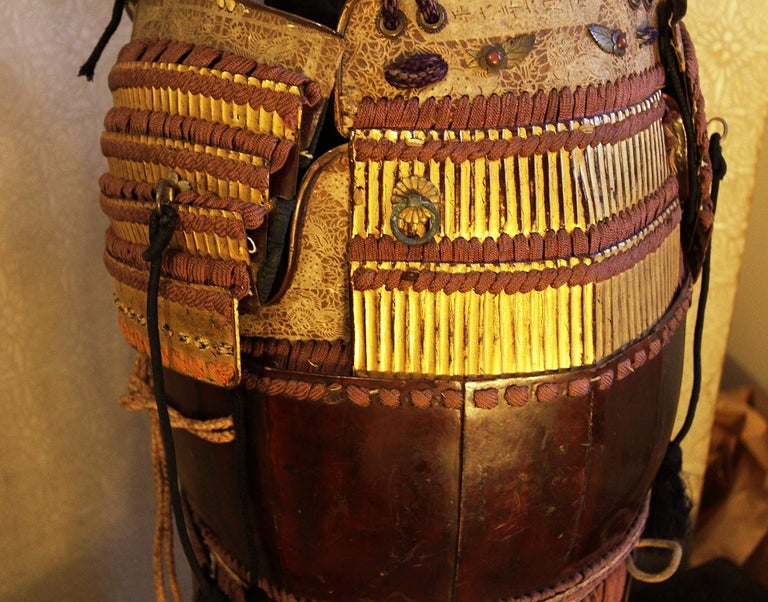 19th Century Japanese Samurai Suit of Armor (Dò), Complete with ...
