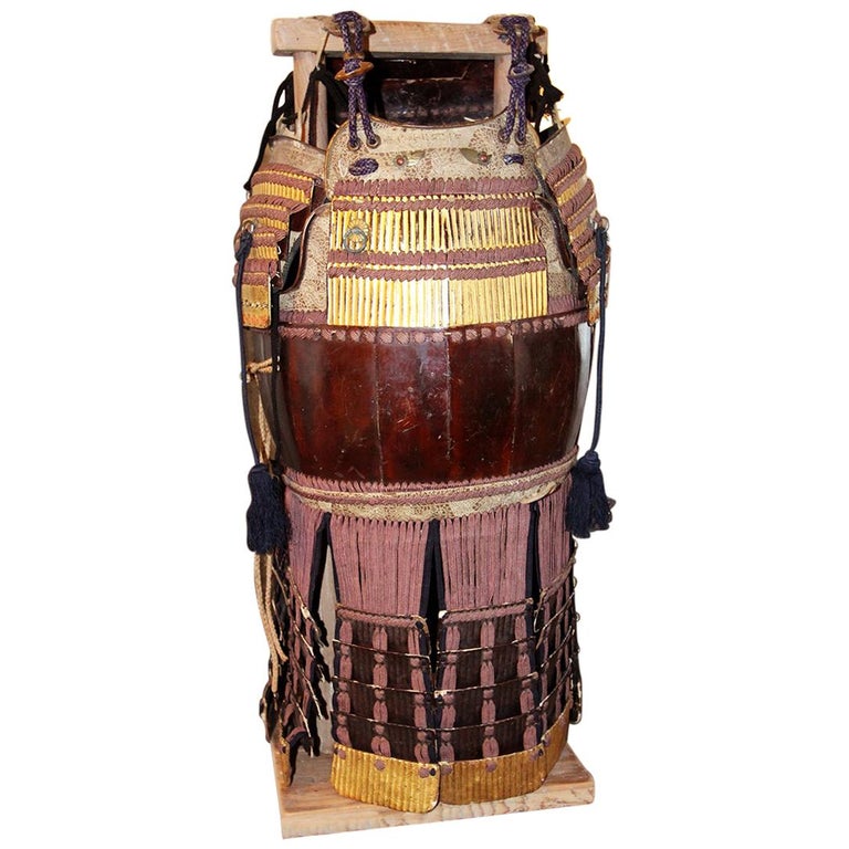 19th Century Japanese Samurai Suit of Armor (Dò), Complete with ...