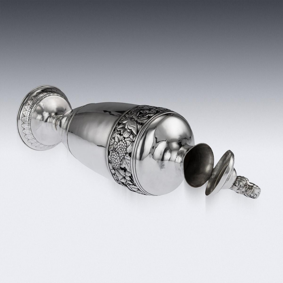 19th Century Japanese Solid Silver Wine Jug, Sadajiro and Musashiya ...