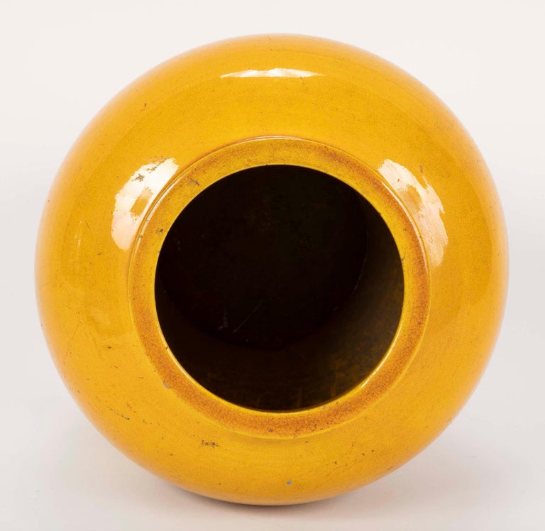 19th Century Japanese Yellow Glazed Ceramic Vase at 1stDibs | yellow ...