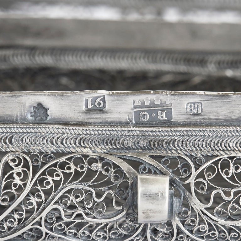 19th Century Jewish Silver Filigree Spice Box at 1stDibs