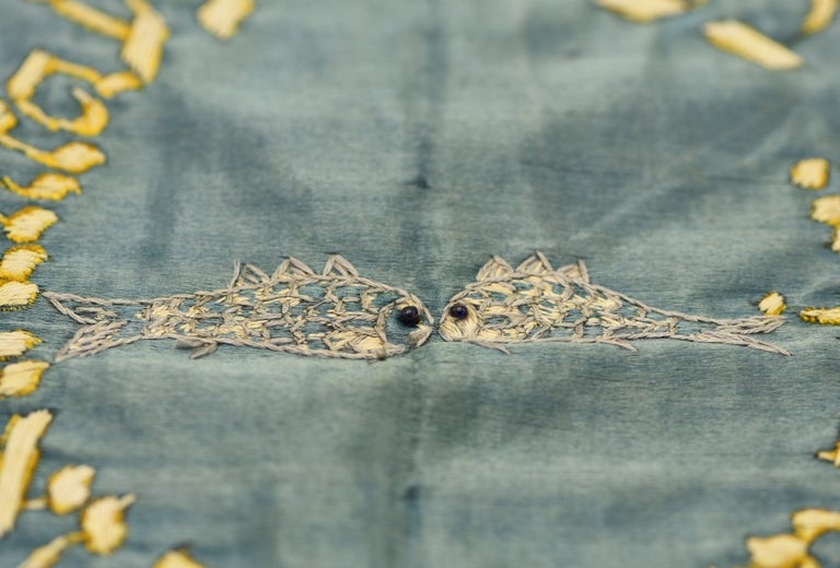 19th Century Judaic Embroidered Silk Textile For Sale at 1stDibs ...