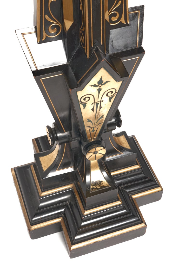 19th Century Kimbel and Cabus Ebonized Pedestal at 1stDibs