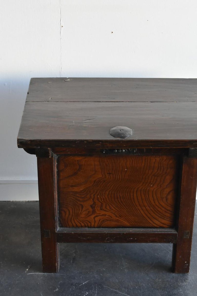 19th Century Korean Antique Tansu Chest / Semi-Closed Chest / Side ...