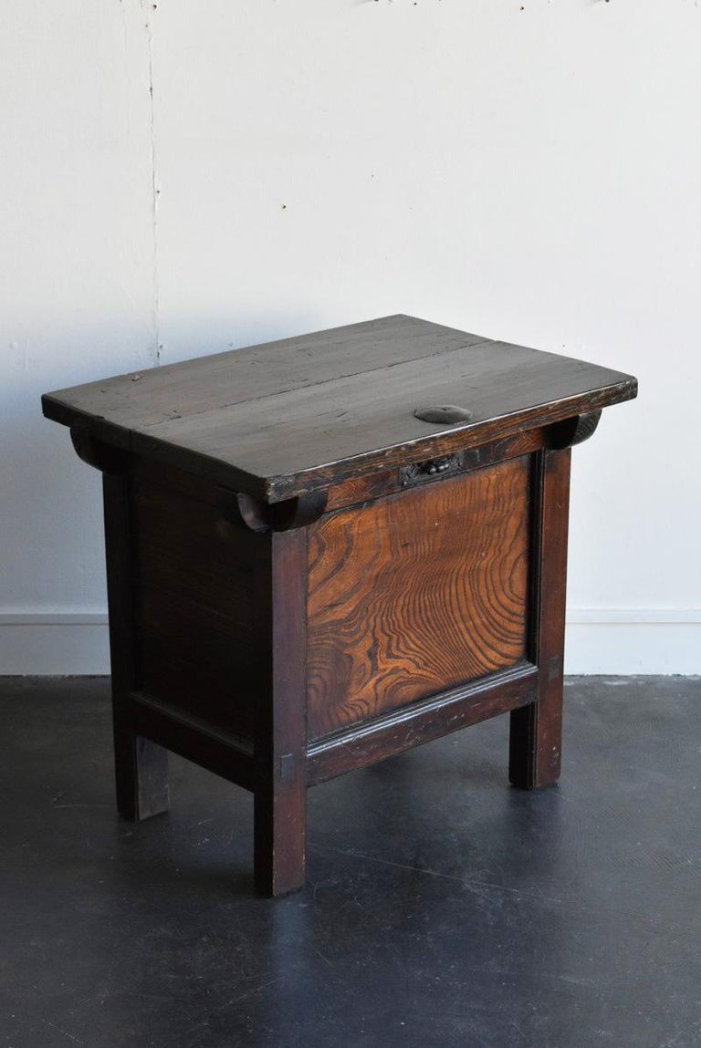 19th Century Korean Antique Tansu Chest / Semi-Closed Chest / Side ...