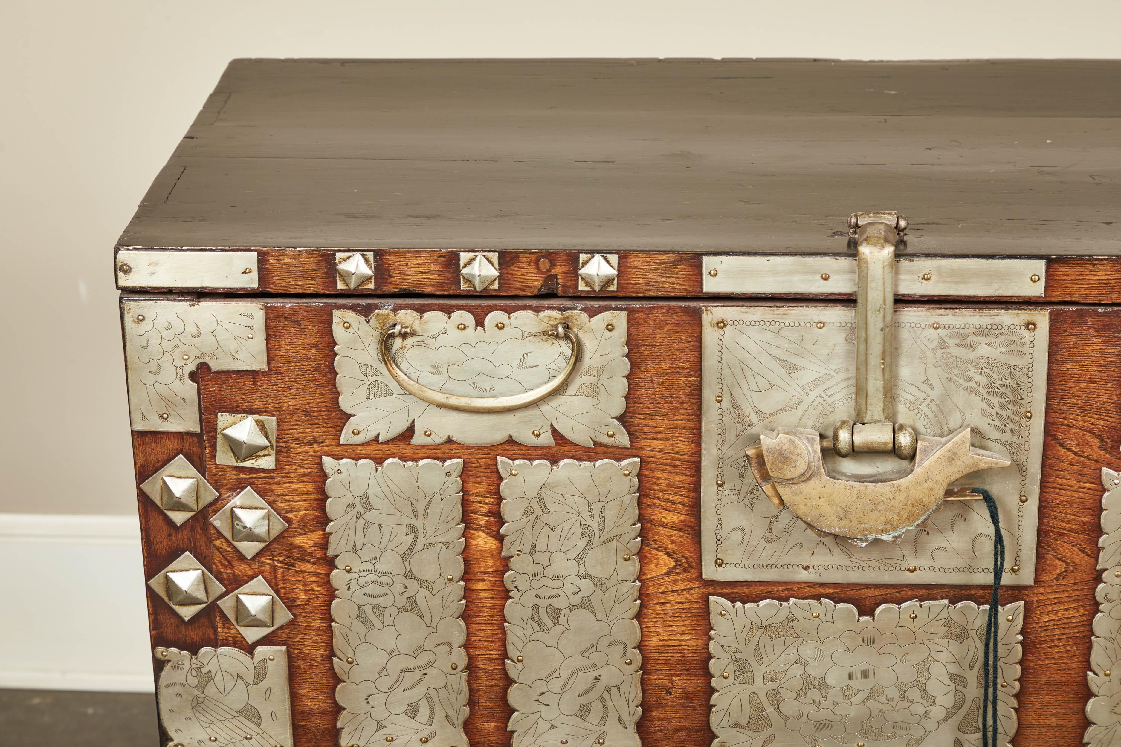 19th Century Korean Chest with German Silver Hardware at 1stDibs ...
