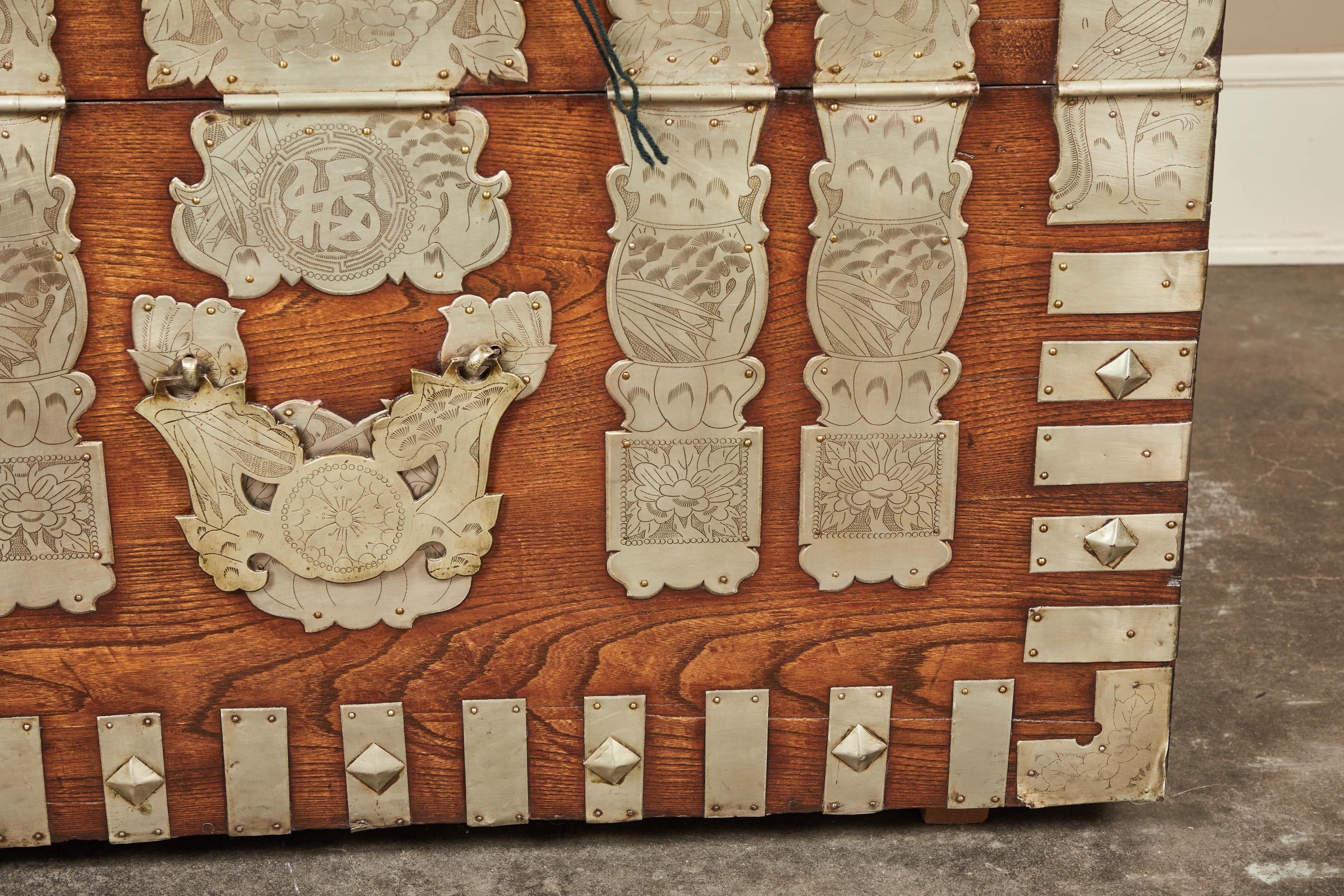 19th Century Korean Chest with German Silver Hardware at 1stDibs ...