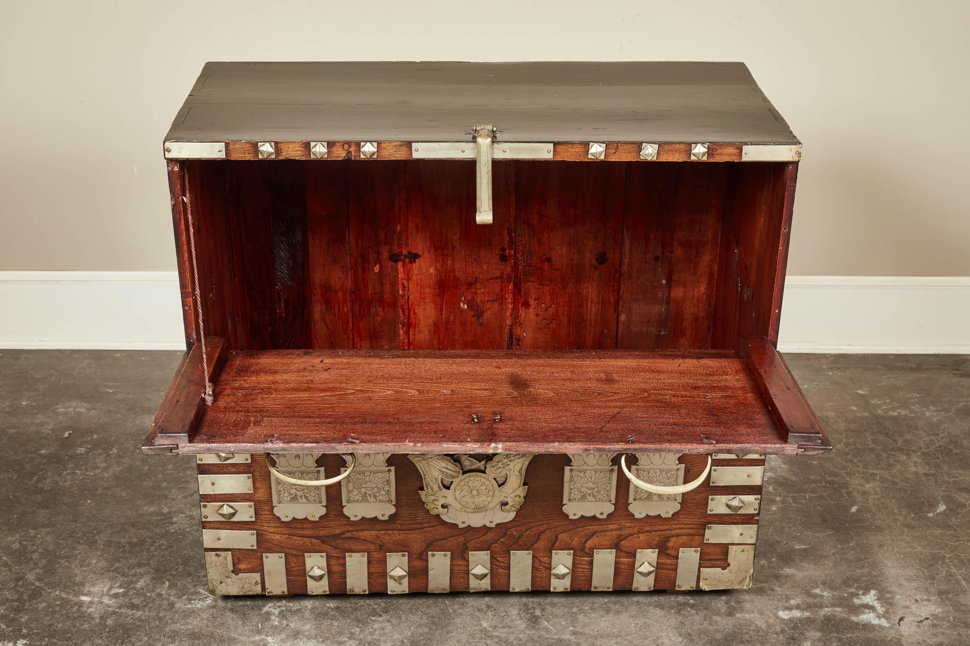 19th Century Korean Chest with German Silver Hardware at 1stDibs ...