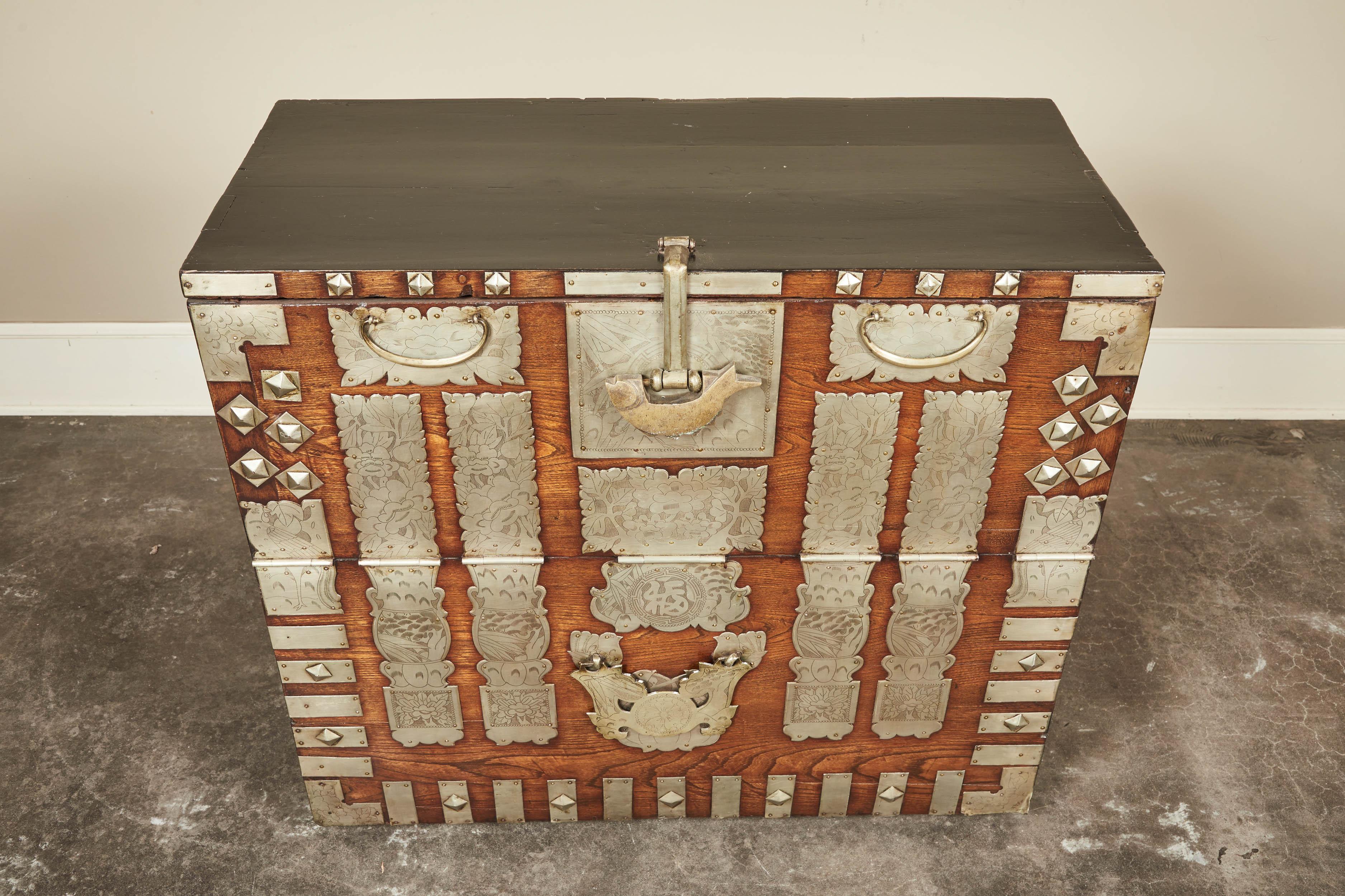 19th Century Korean Chest with German Silver Hardware at 1stDibs ...