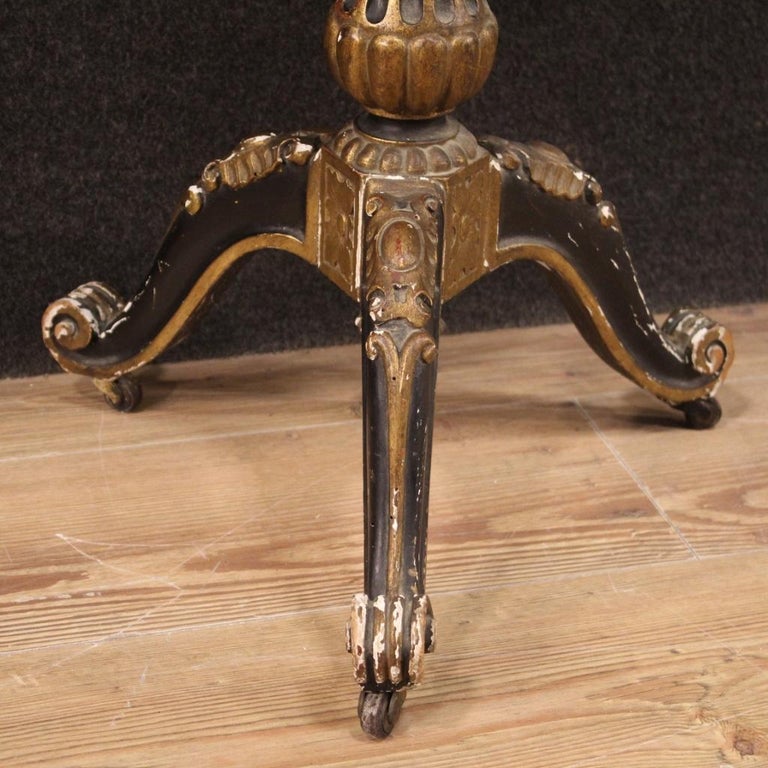19th Century Lacquered and Gilt Wood and Fabric French Fender, 1870 For ...