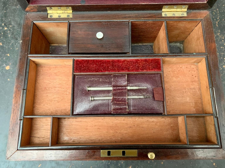 19th Century Ladies Wooden Vanity Box at 1stDibs