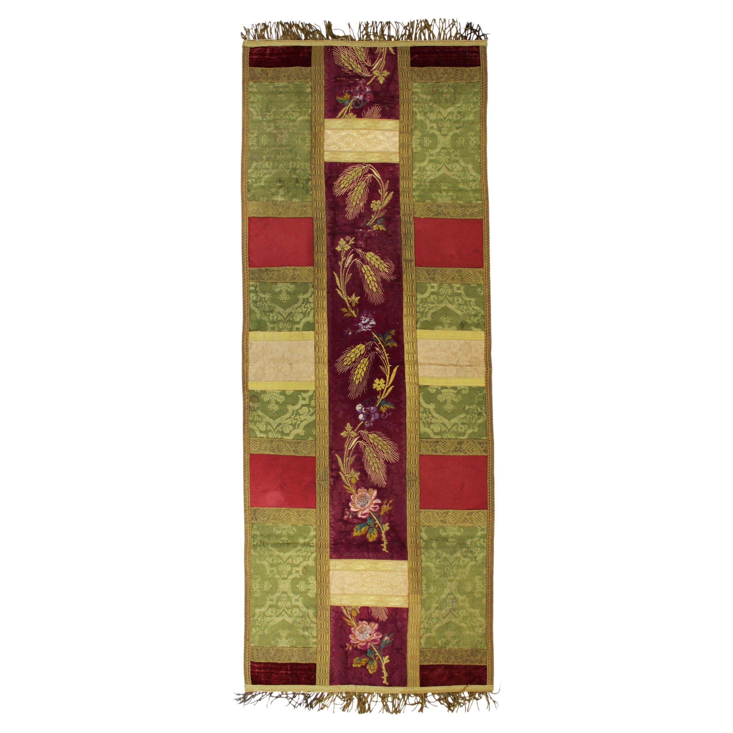 19th Century Verdure Tapestry "Scene of river Castle Bird" Aubusson ...