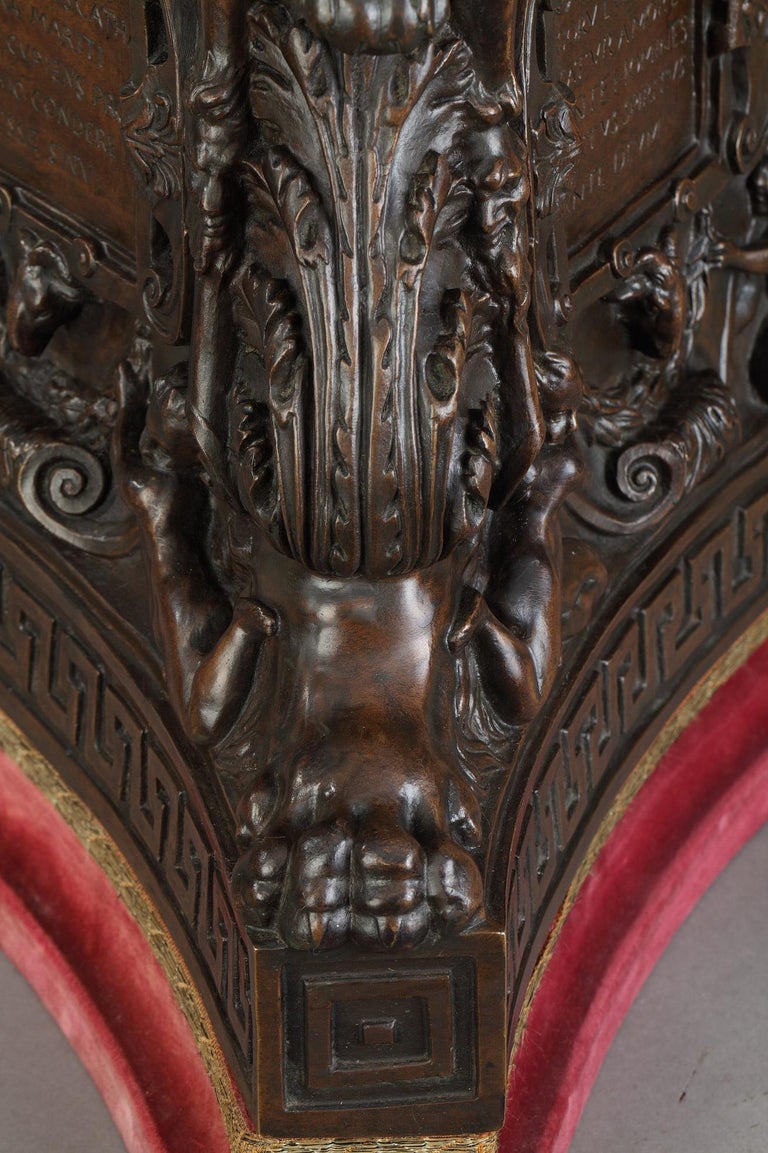 19th Century Large Bronze Figural Group, The Three Graces after Germain ...