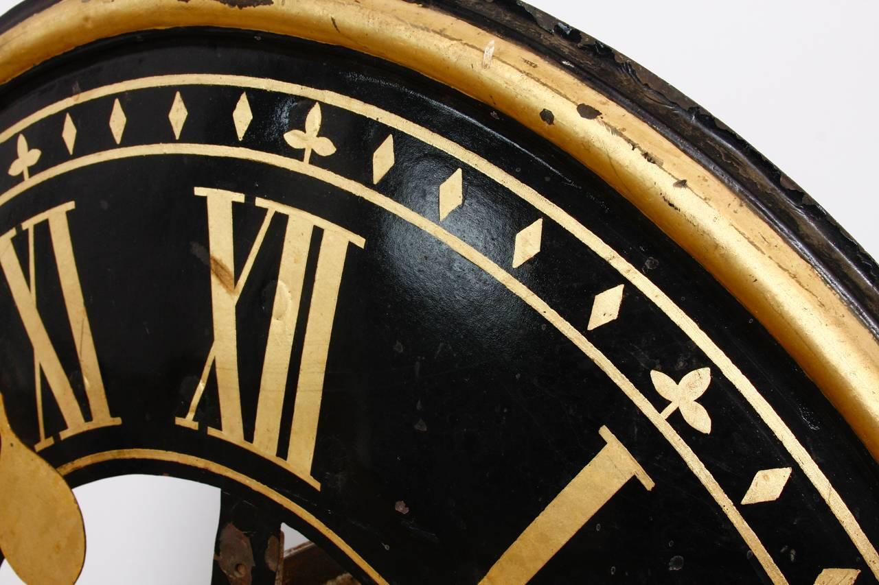 19th Century Large English Iron Clock Face with Gears at 1stDibs ...