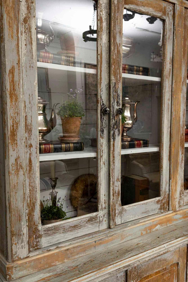 19th Century Large French Hand Painted Bookcase with its Original ...