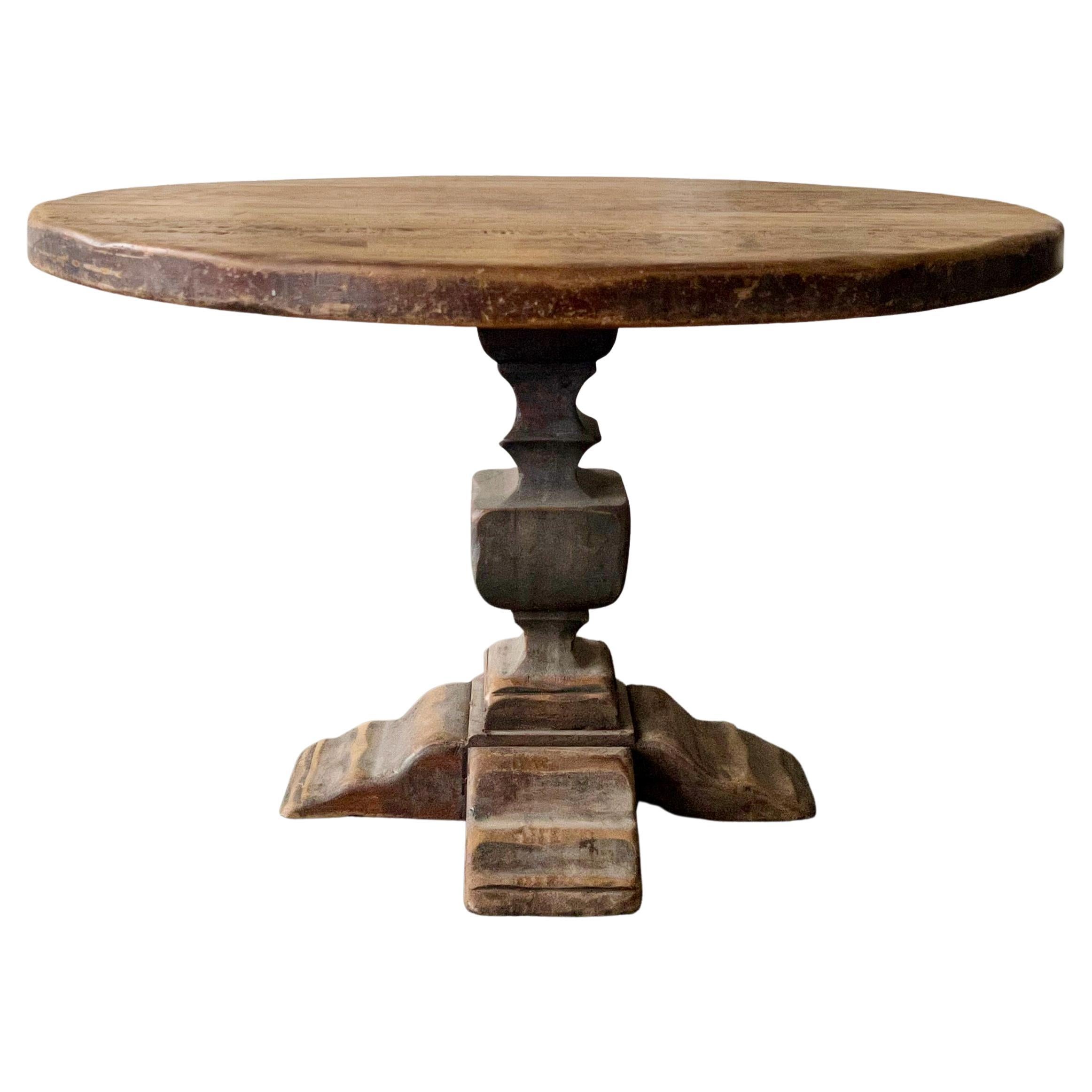 Knoll Round Marble Top Pedestal Table at 1stDibs