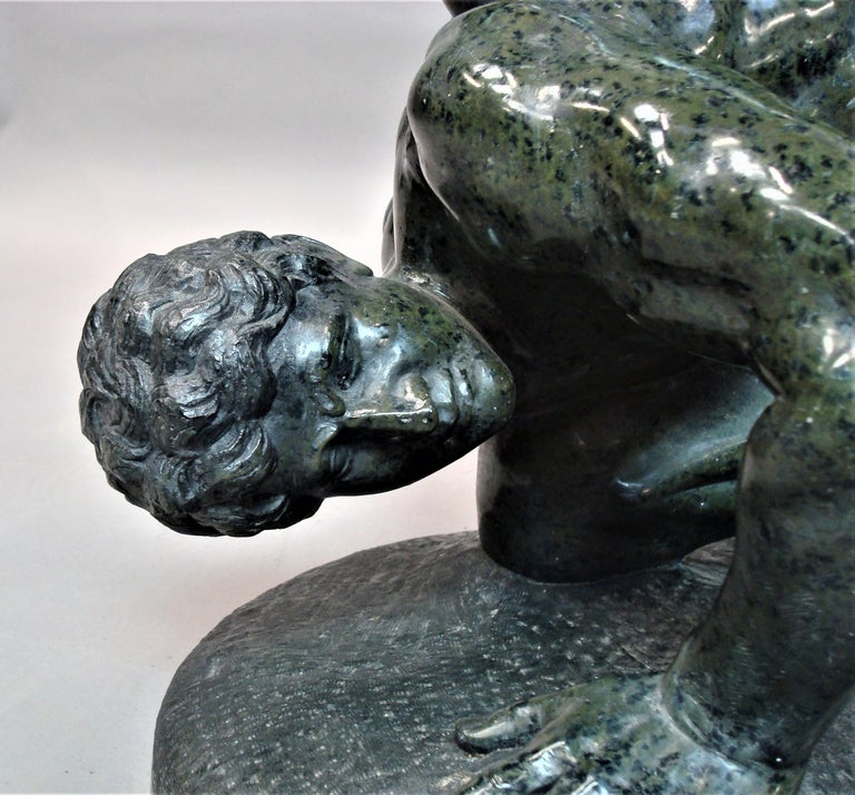 19th Century Large Italian Marble Sculpture of the Uffizi Wrestlers at ...