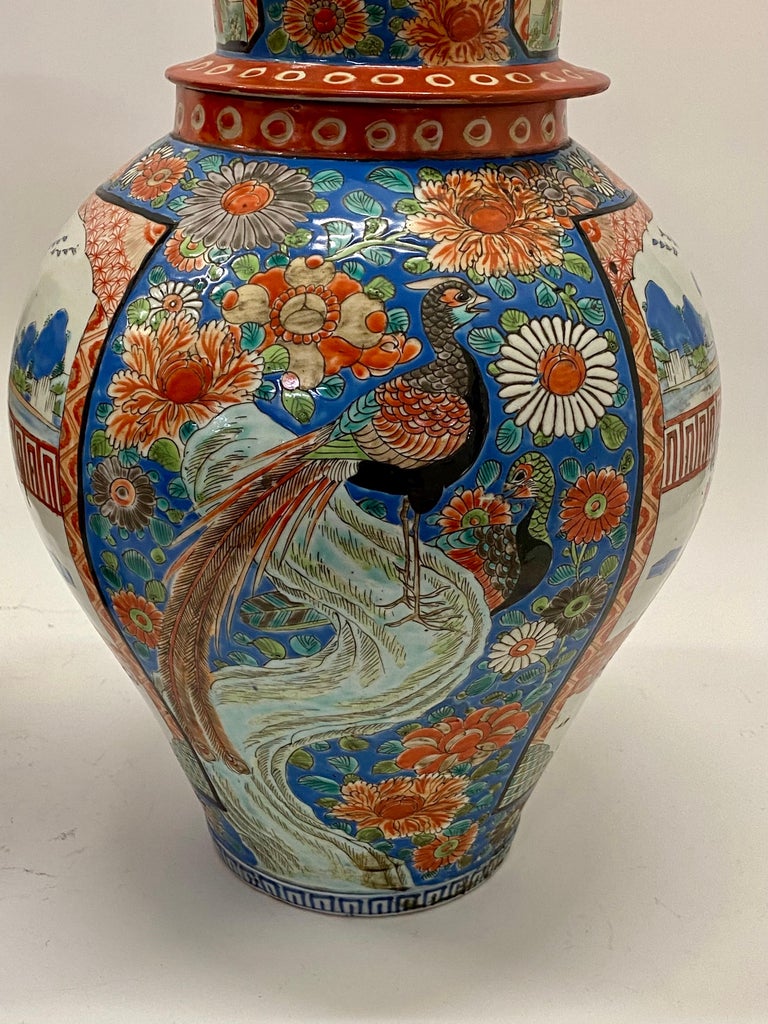 19th Century Large Japanese Imari Ginger Jars For Sale at 1stDibs