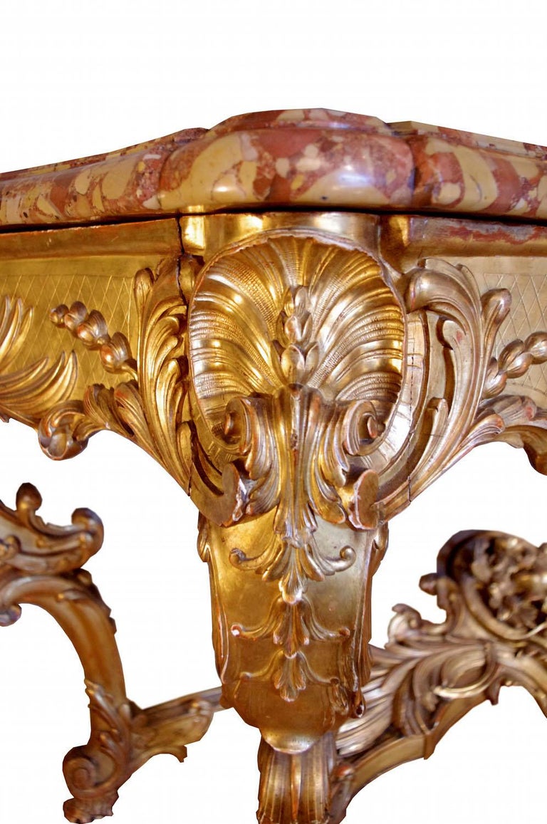 19th Century Large Louis XV Style Console at 1stDibs