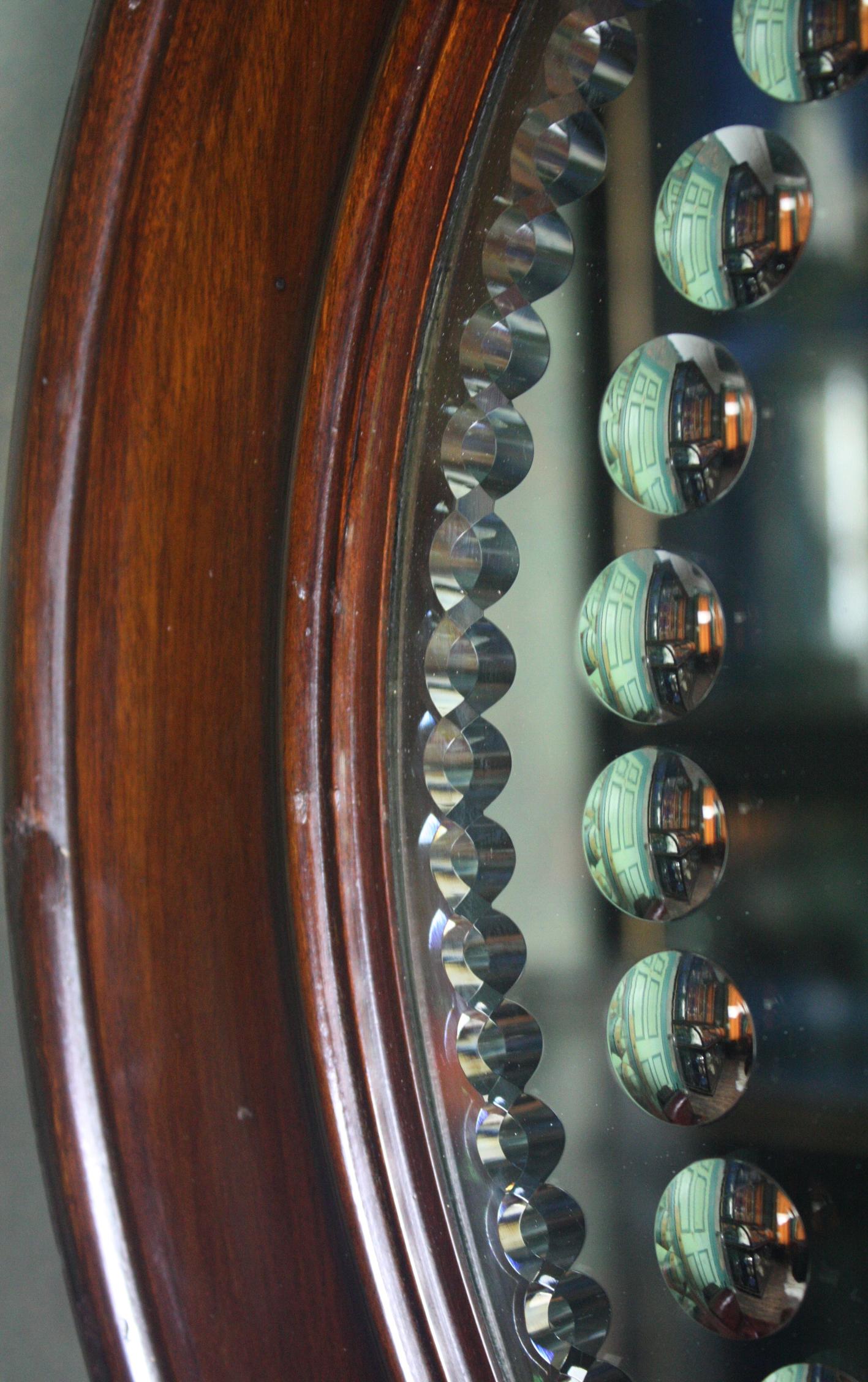 19th Century Large Mahogany Sorcerers Witches Mirror Curiosity Optics ...