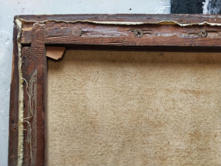 19th Century Large Oil on Canvas Copy of Murillo Feeding the Multitude Scene For Sale at 1stDibs