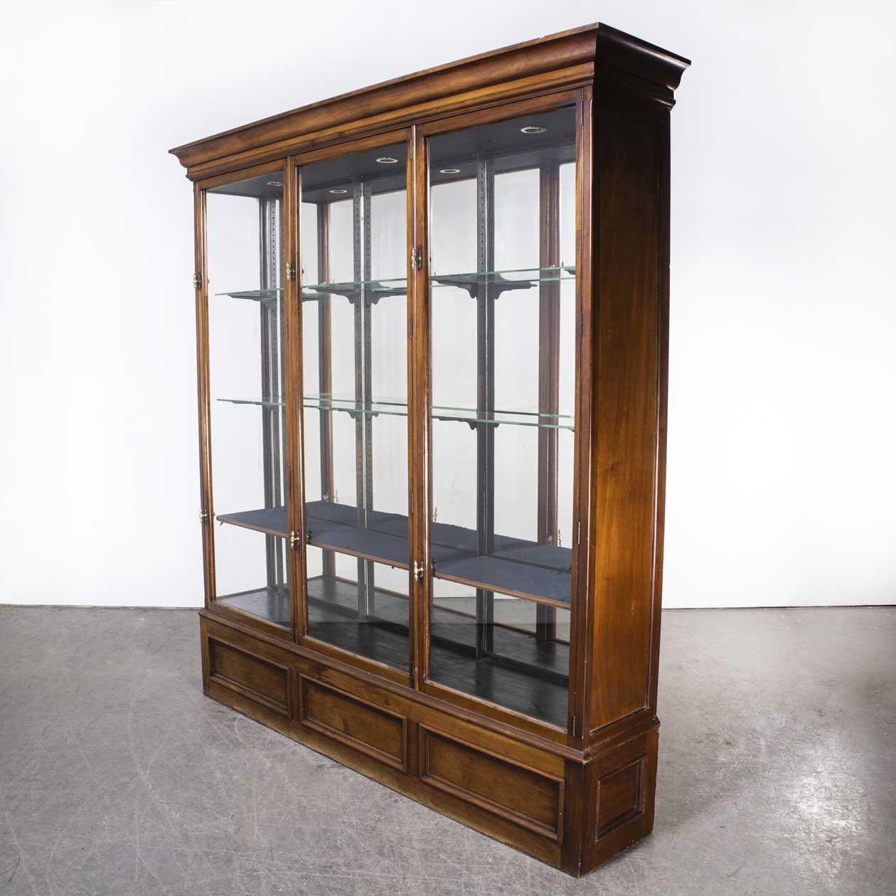 19th Century Large Original Mirrored Victorian Display Cabinet For Sale ...