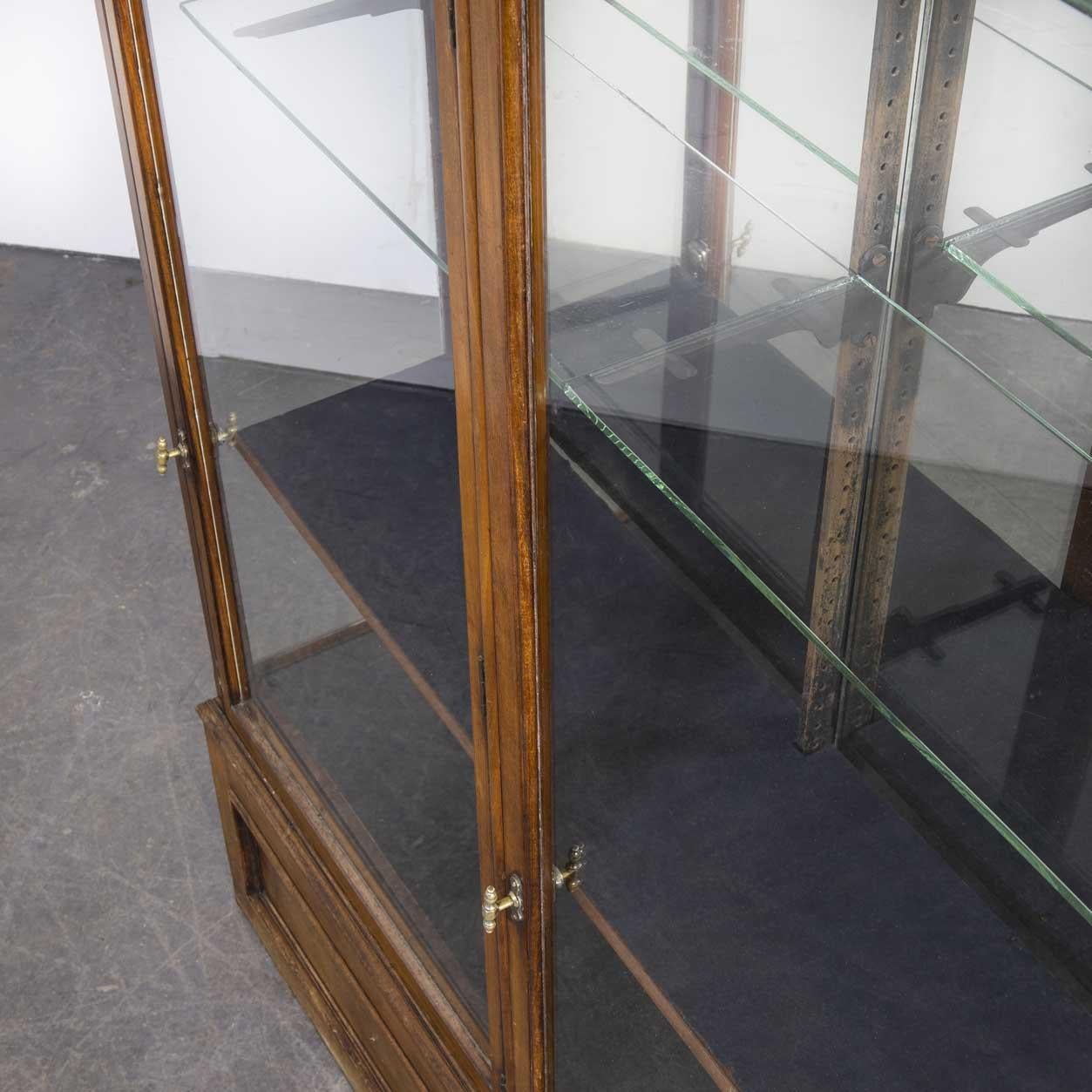 19th Century Large Original Mirrored Victorian Display Cabinet For Sale ...