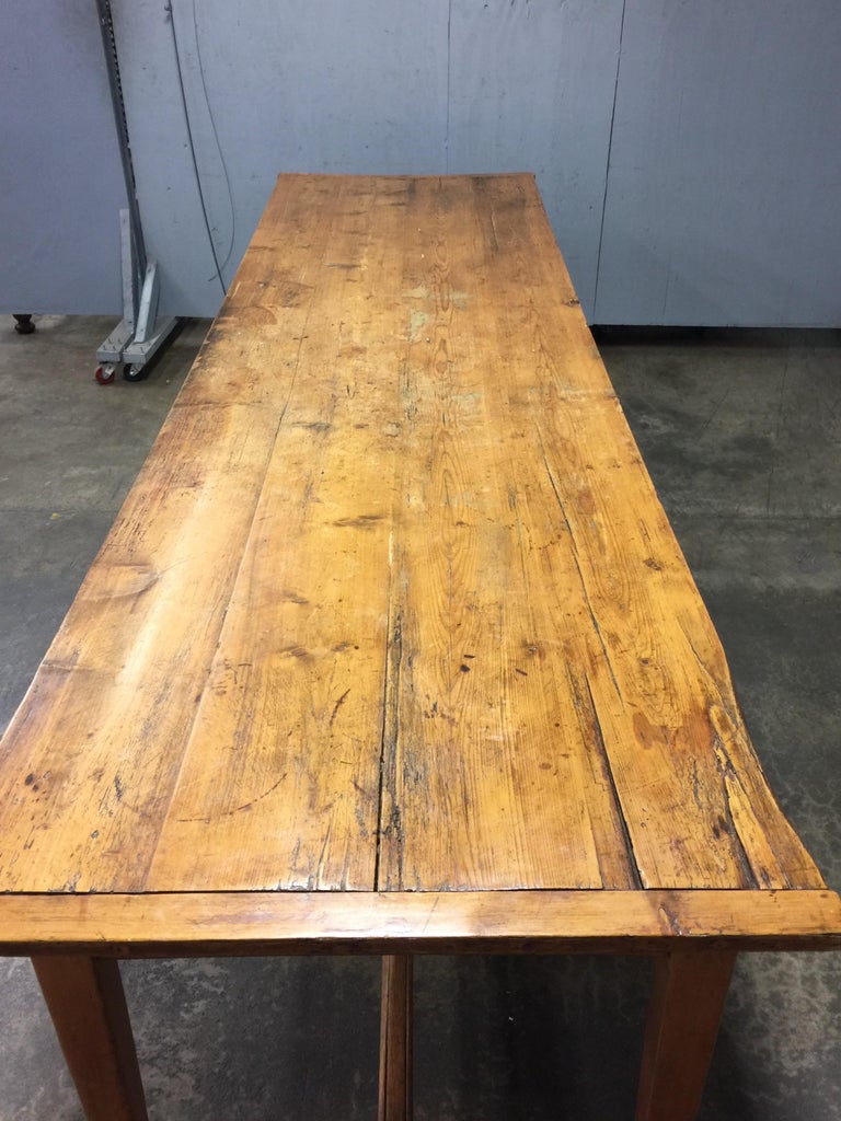 19th Century Large Pine Table at 1stDibs