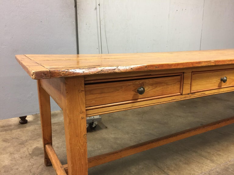 19th Century Large Pine Table at 1stDibs