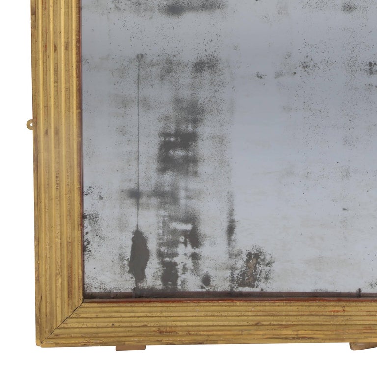 19th Century Large Reeded Mirror For Sale at 1stDibs