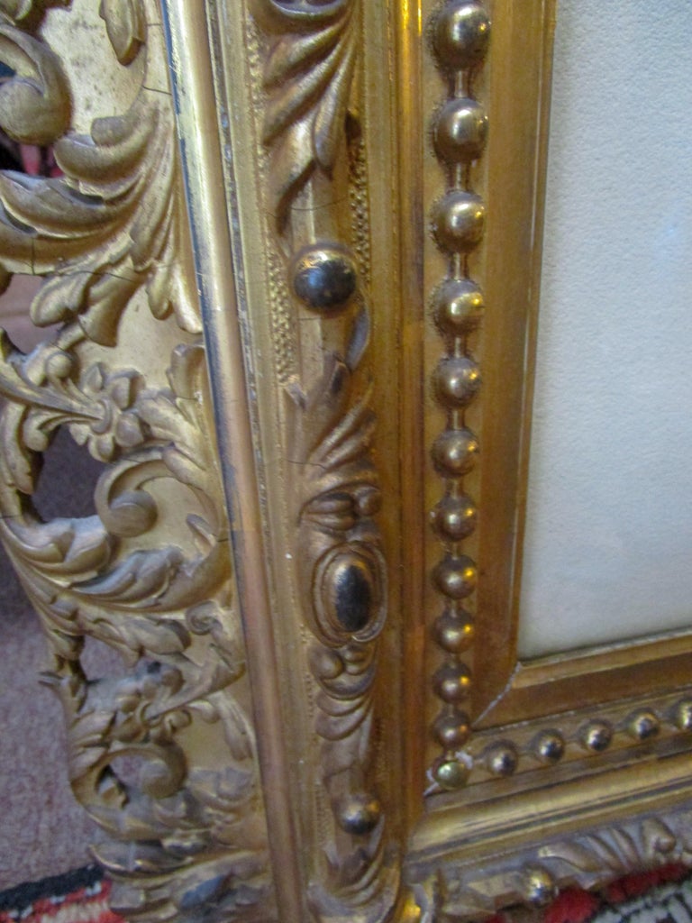 19th Century Large Size Framed Watercolor by American Painter Frank F ...