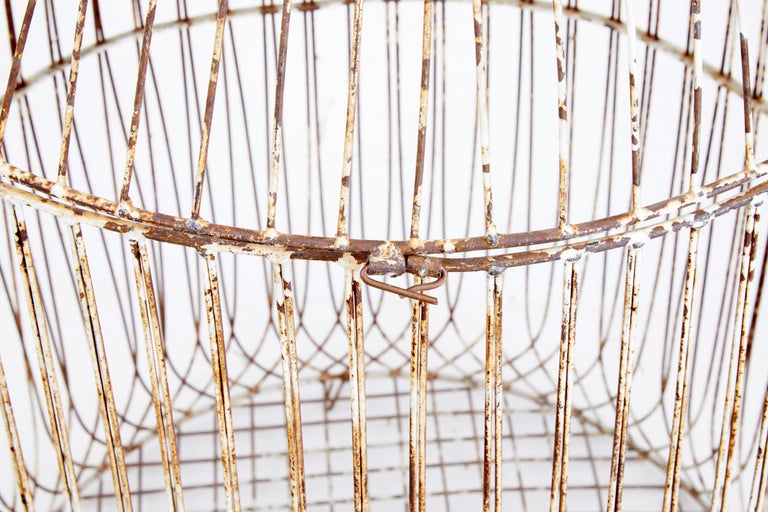 19th Century Large Wire Frame Decorative Bird Cage at 1stDibs